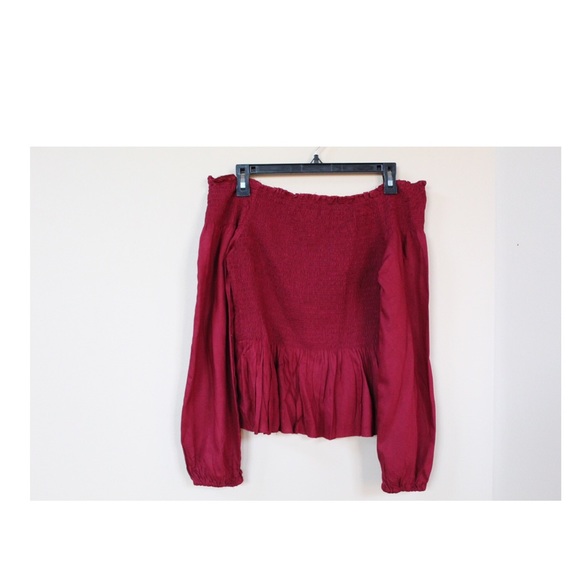 Tops | Off The Shoulder Red Top | Poshmark